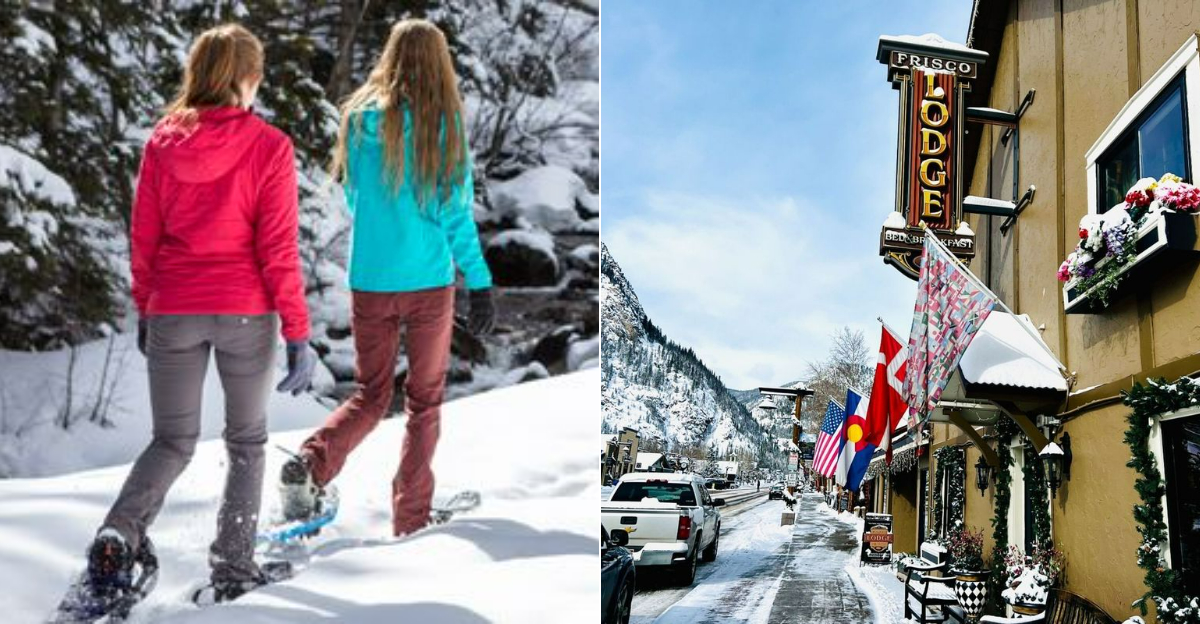Frisco, Colorado turns snowy streets, easy sledding hills, and bright ...