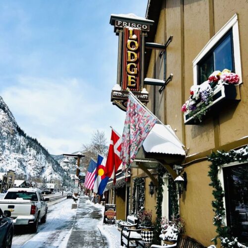 Frisco, Colorado turns snowy streets, easy sledding hills, and bright ...