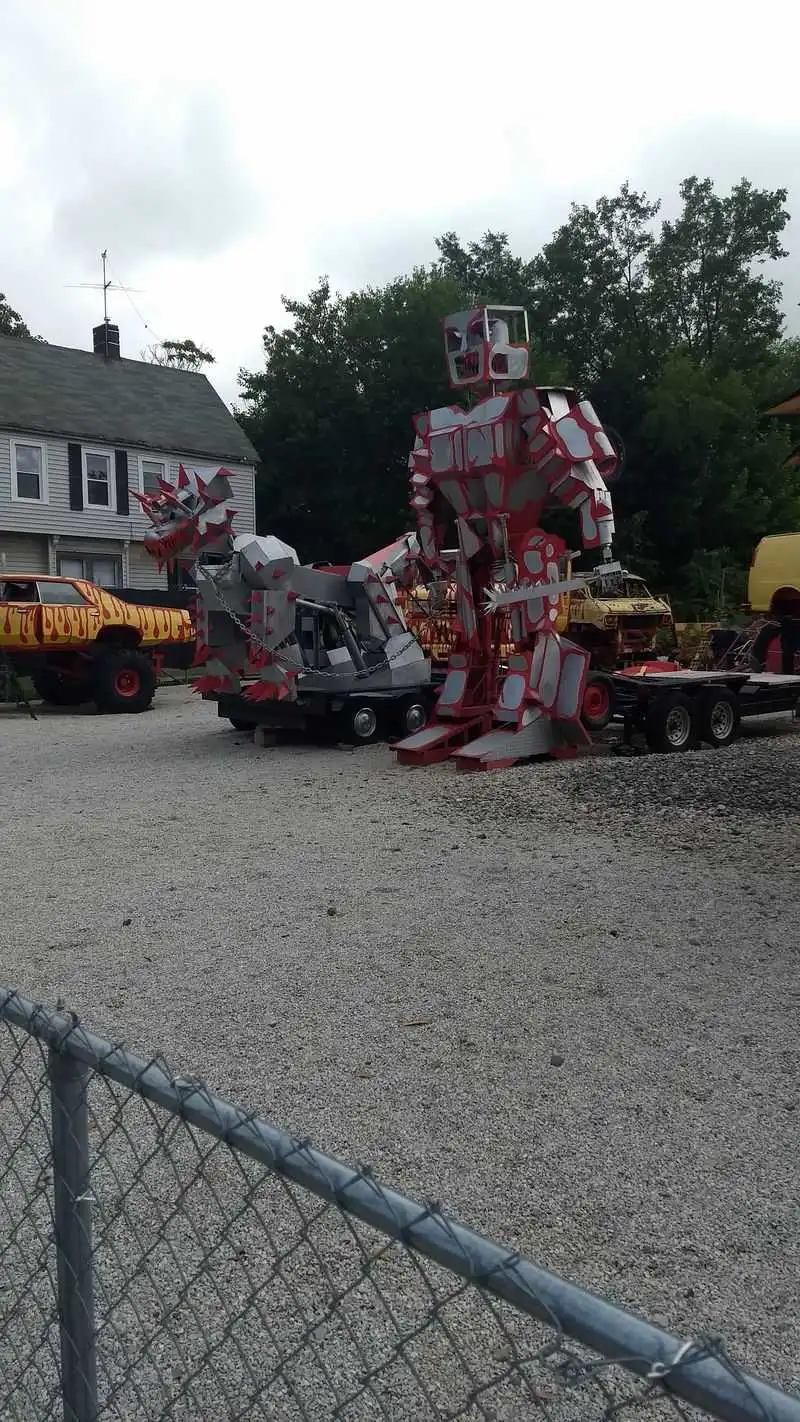 An Ohio playground filled with giant robots and trucks that turns a ...