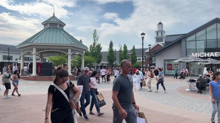 The huge outlet mall in New York where shoppers settle in for much ...