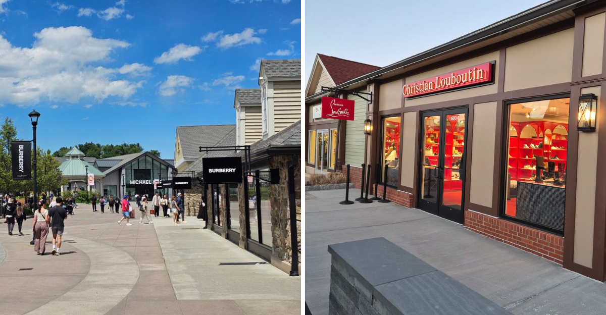 The huge outlet mall in New York where shoppers settle in for much ...