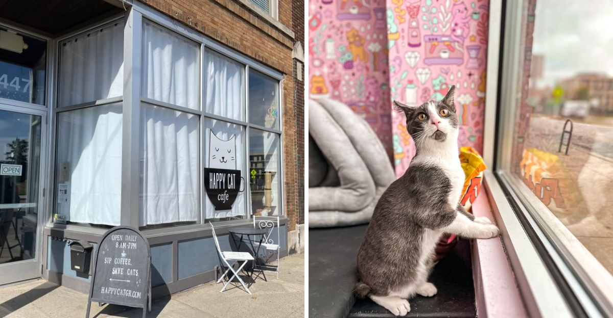 This little-known cat café in Michigan lets you spend time with ...