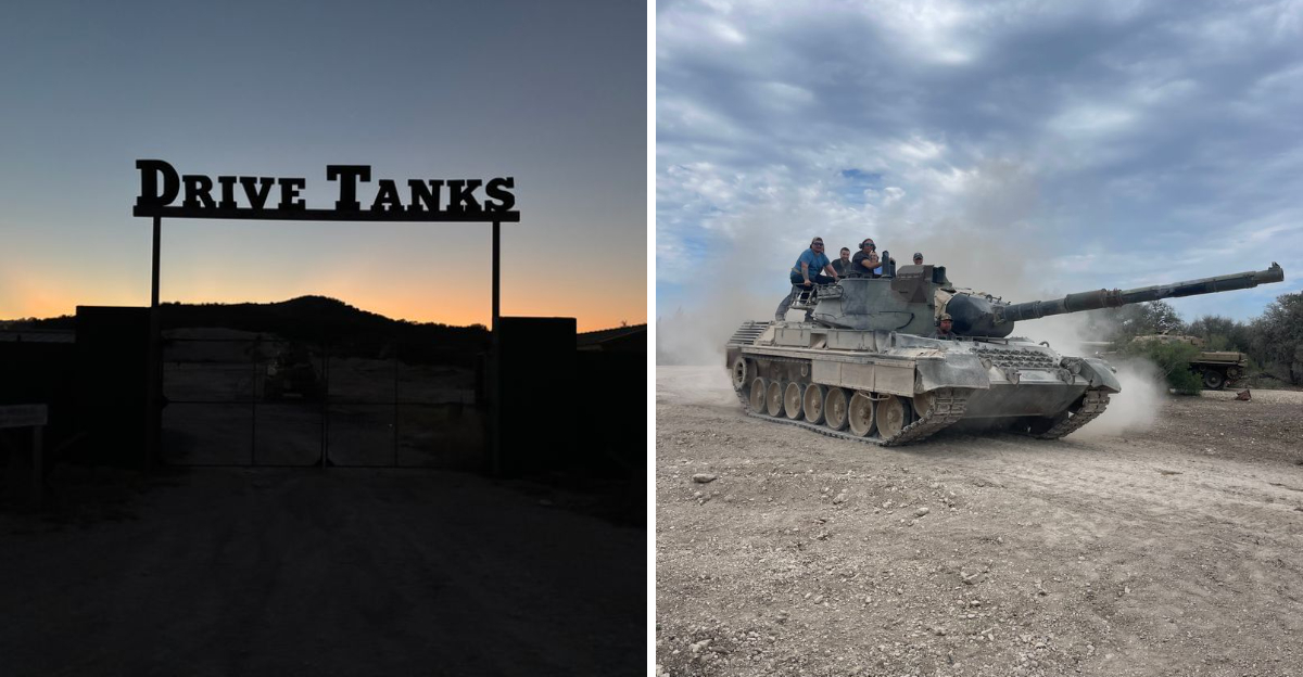 A military museum in Texas where you can actually drive a 32-ton tank