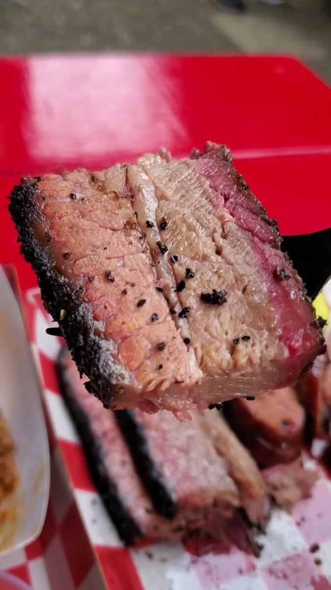 An old-fashioned BBQ joint in Texas known statewide for its brisket