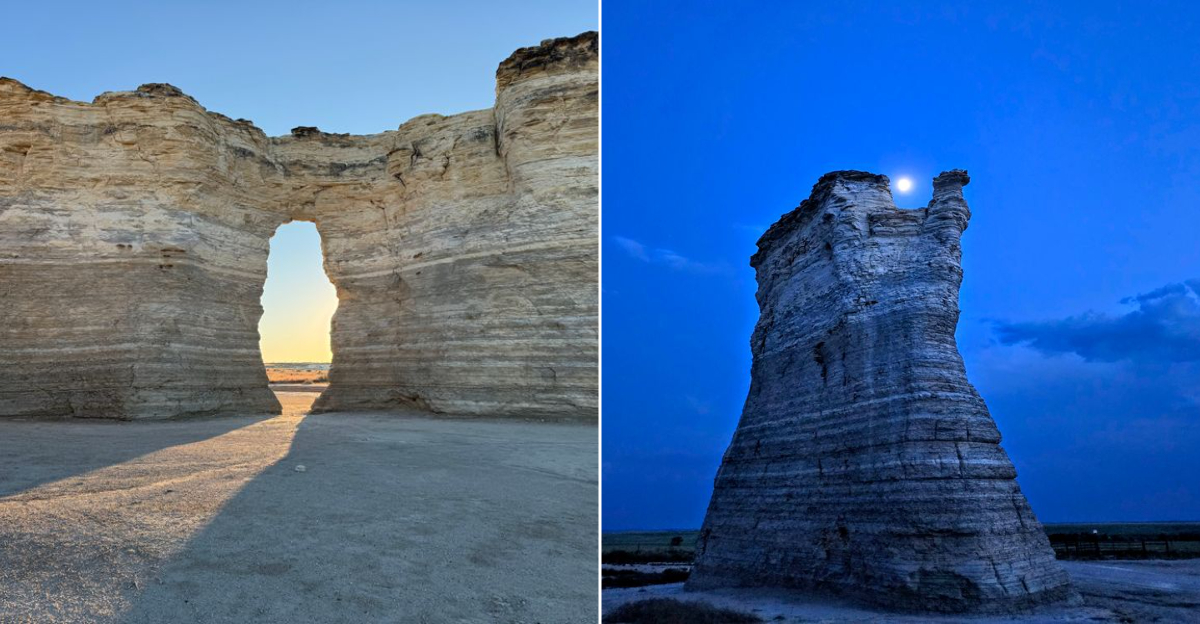 A peaceful drive through Kansas prairie that dead-ends at 70-foot chalk ...
