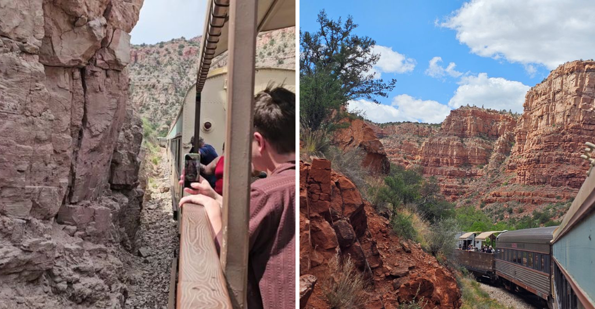 A peaceful train ride through Arizona's red rock canyon you can't reach ...