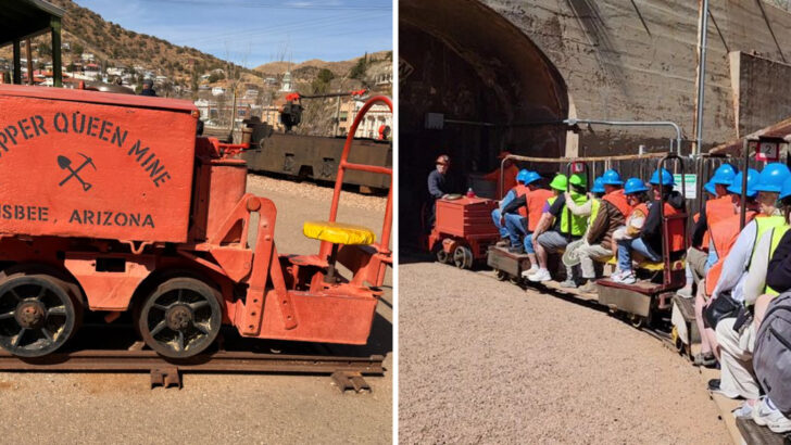 The Arizona mine tour where you ride an old copper mining train deep ...
