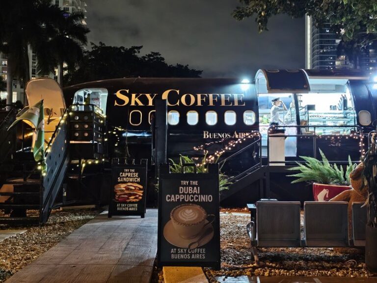 This Miami Coffee Shop Is Housed Inside an Actual Delta Airplane
