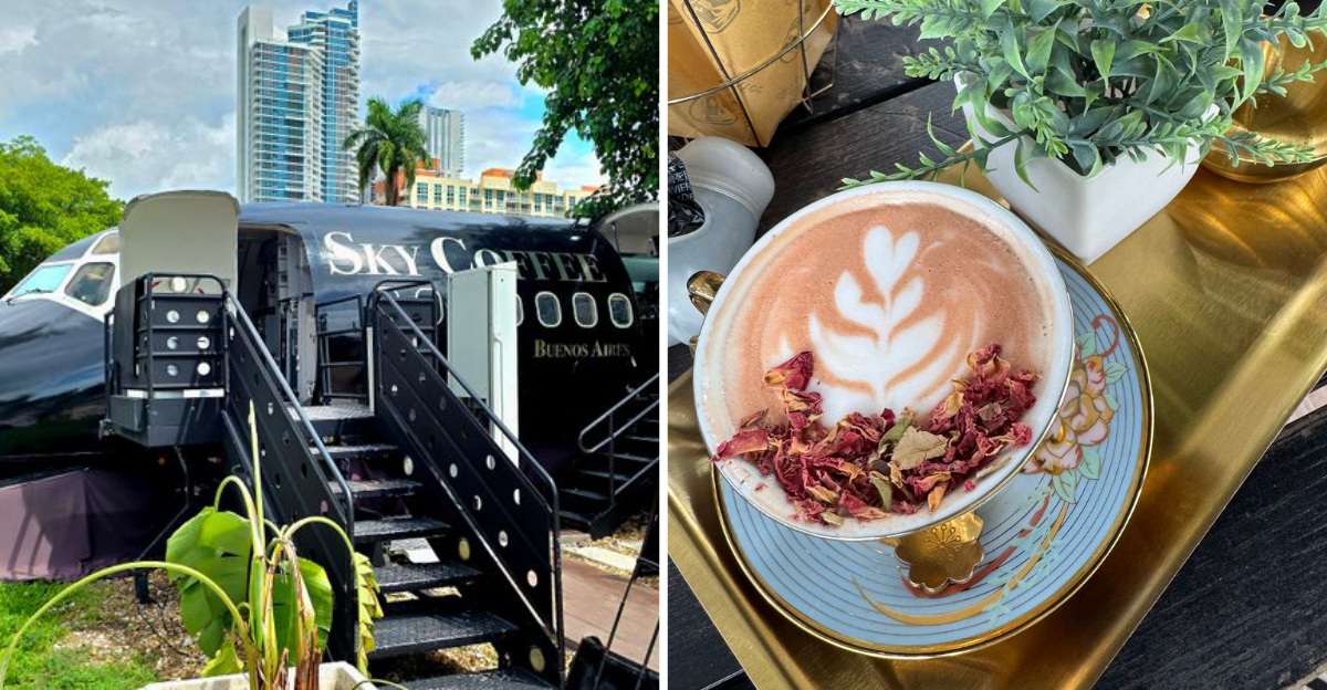 This Miami Coffee Shop Is Housed Inside an Actual Delta Airplane