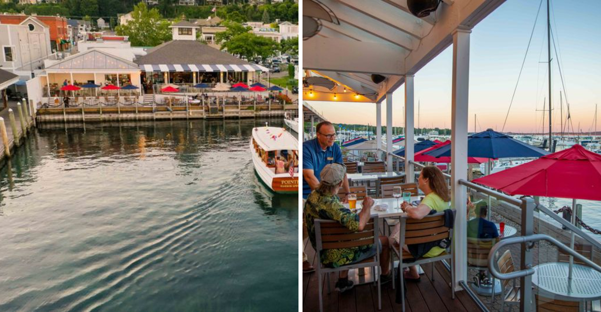 This Michigan Dock Restaurant Serves Lakeside Meals With Views That ...