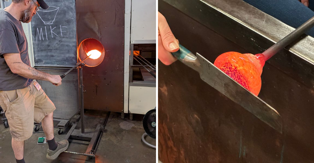 This Pennsylvania glass center lets you watch artisans blow glass and ...