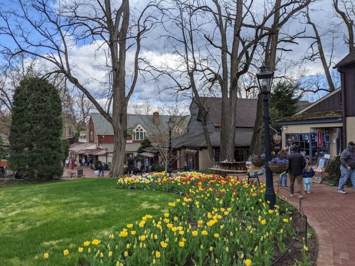 Step Into a Pennsylvania Village Where 70 Shops Line a Colonial-Style ...